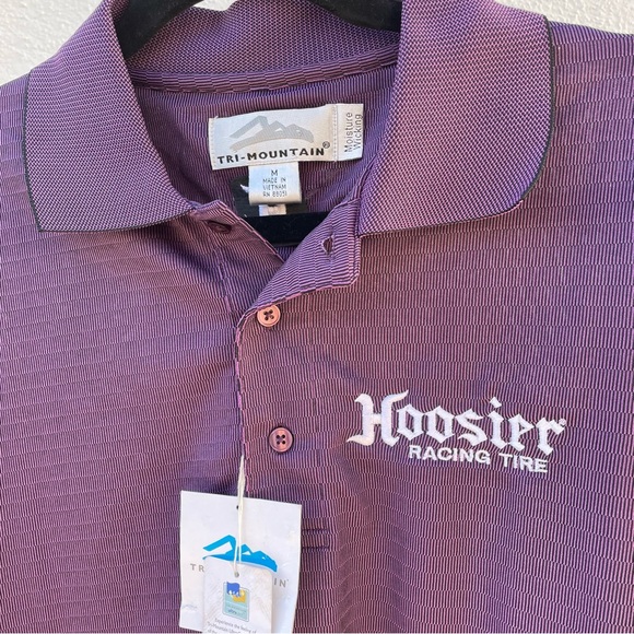 Tri-Mountain | Shirts | Hoosier Racing Tire Purple Polo M | Poshmark